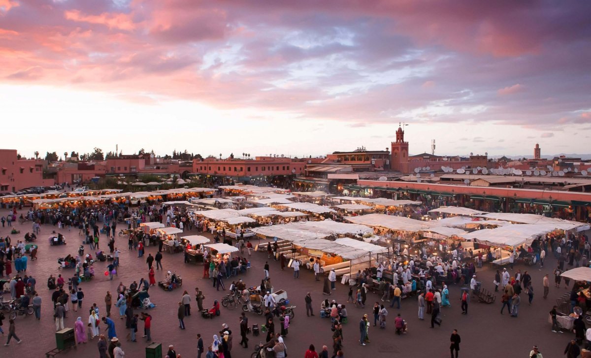Anslutningar och terminaler på Marrakech flygplats
