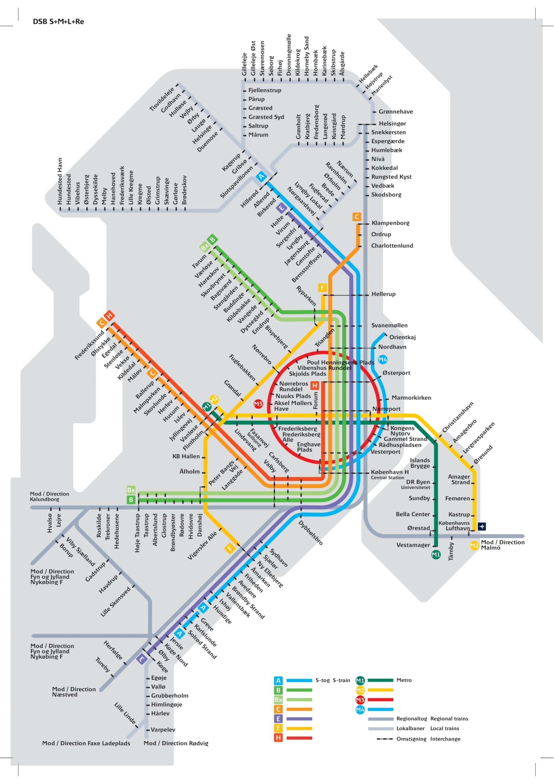 Köpenhamn tunnelbana - linjekarta, biljetter och priser